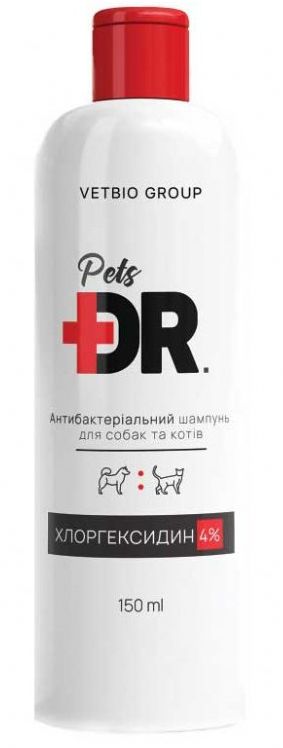 ДОКТОР ПЕТС Vetbio Dr.Pets антибактериальный шампунь с хлоргексидином ...